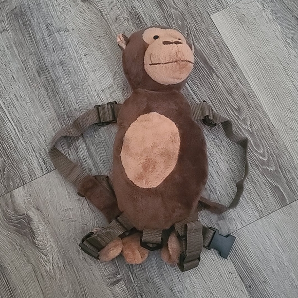 gold bug | Accessories | Monkey Stuffed Animal Backpack For Leash ...